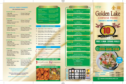 Golden Lake Chinese Food