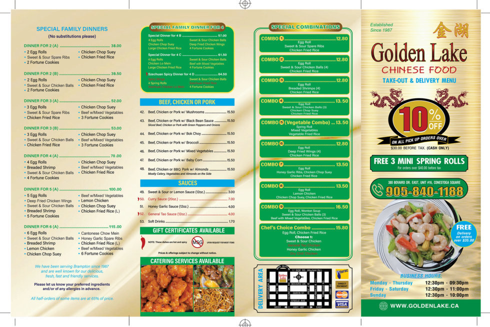 Golden Lake Chinese Food